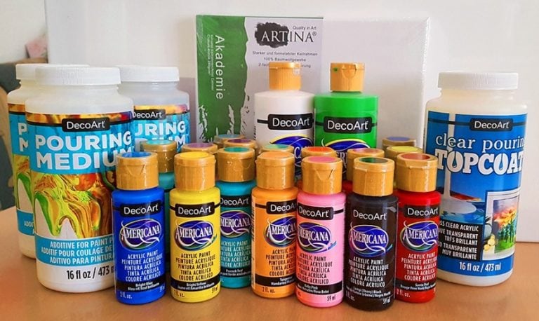 Review: DecoArt Americana Acrylic Paint, Pouring Medium and Top Coat