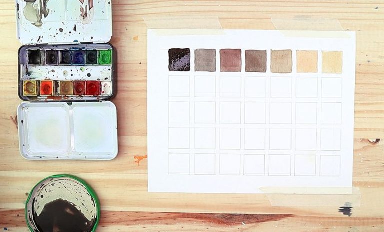 Watercolor Skin Tones - Create Your Own Watercolor Skin Tone Chart