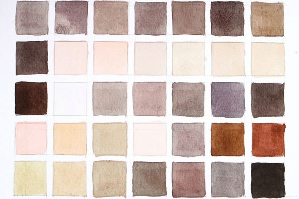Watercolor Skin Tones - Create Your Own Watercolor Skin Tone Chart