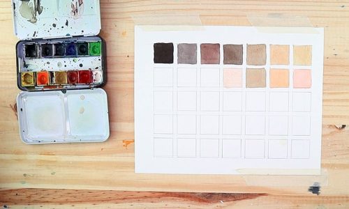 Watercolor Skin Tones - Create Your Own Watercolor Skin Tone Chart