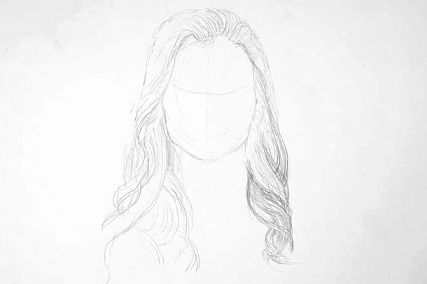 How to Draw Hair - Easy Method for Depicting Hair Tutorial