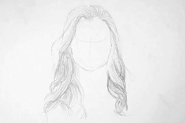 How to Draw Hair - Easy Method for Depicting Hair Tutorial