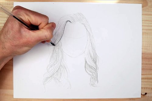 How to Draw Hair - Easy Method for Depicting Hair Tutorial
