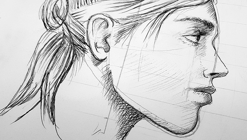 How To Draw A Face From The Side Realistic Side Profile Drawing 2022 