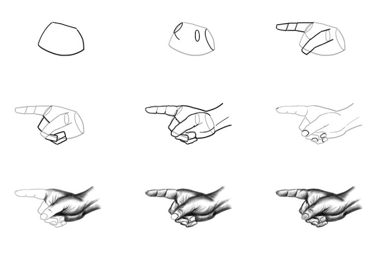 Hand Drawing - An Easy Guide on How to Draw Hands