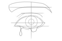 Tears Drawing - Create a Realistic Teardrop Drawing