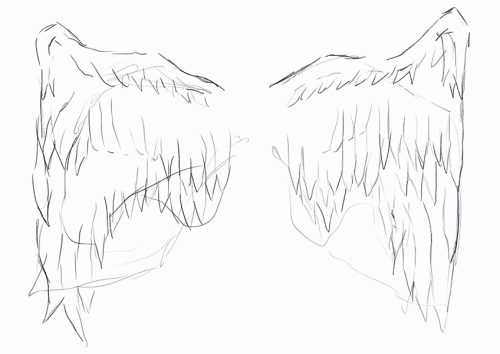 Wings Drawing - Create a Graceful and Angelic Wings Sketch