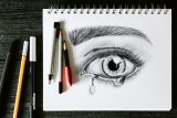 Tears Drawing - Create a Realistic Teardrop Drawing