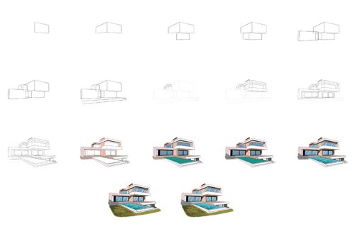 House Drawing - Create a Beautiful and Modern House Drawing