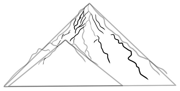Mountain Drawing - Learn How to Draw a Picturesque Mountain