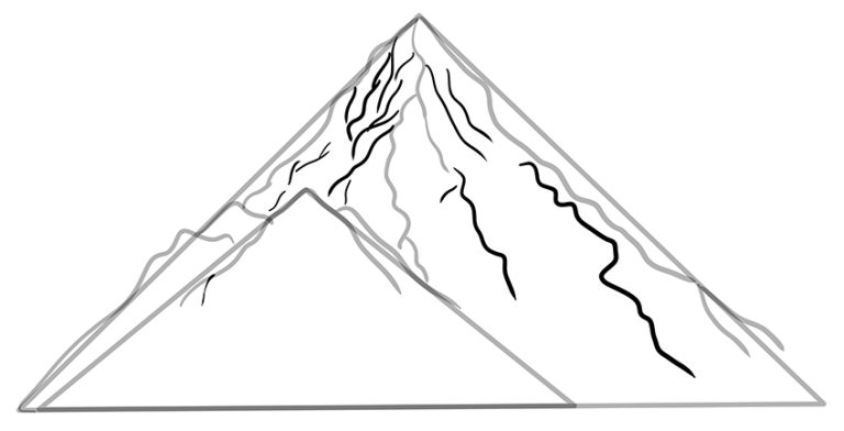 Mountain Drawing - Learn How to Draw a Picturesque Mountain