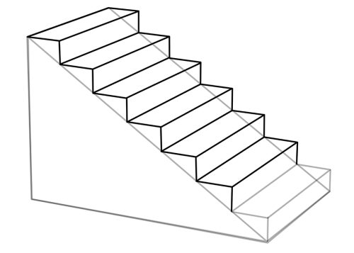 Stairs Drawing - Learn How to Draw Stairs Easily