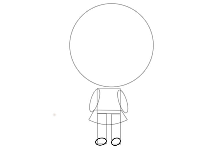 Chibi Girl Drawing How To Easily Draw A Chibi Character 