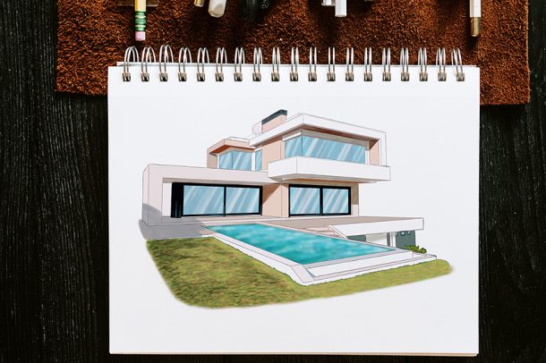 House Drawing - Create a Beautiful and Modern House Drawing