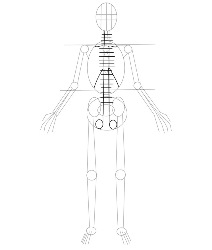 Skeleton Drawing - Create an Easy Skeleton Drawing