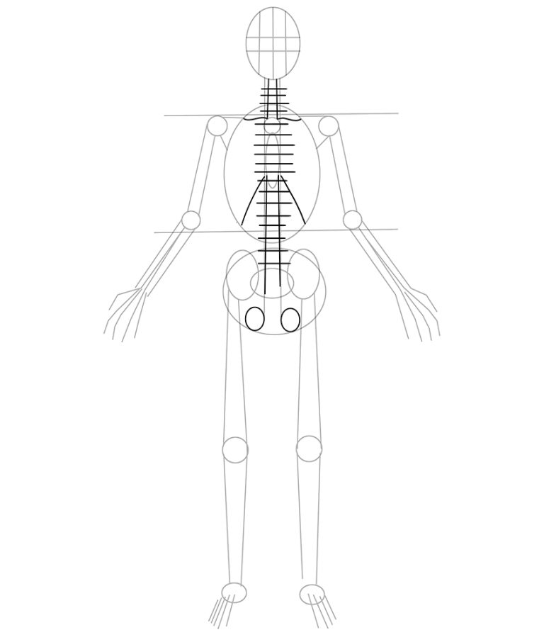 Skeleton Drawing - Create an Easy Skeleton Drawing