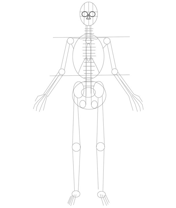 Skeleton Drawing - Create an Easy Skeleton Drawing