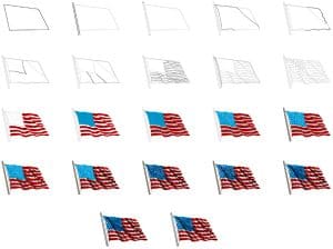 Flag Drawing - Draw a Vibrant and Colorful Flag Drawing