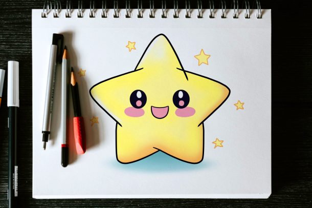 Star Drawing - Create a Shinning Hand-Drawn Star