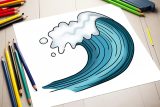 Comment dessiner une vague - Superbes dessins de vagues