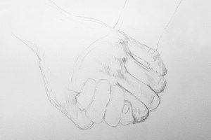 Holding Hands Drawing - A Step-by-Step Beginners Guide