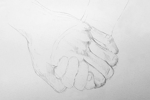 Holding Hands Drawing - A Step-by-Step Beginners Guide