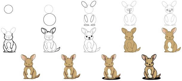 Kangaroo Drawing - Bringing Australia's Wildlife to Life