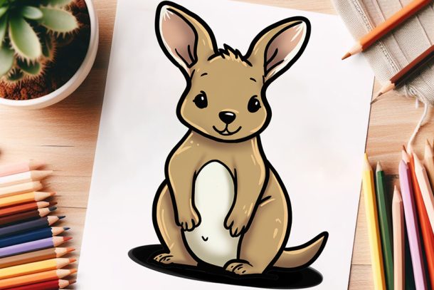 Kangaroo Drawing - Bringing Australia's Wildlife to Life