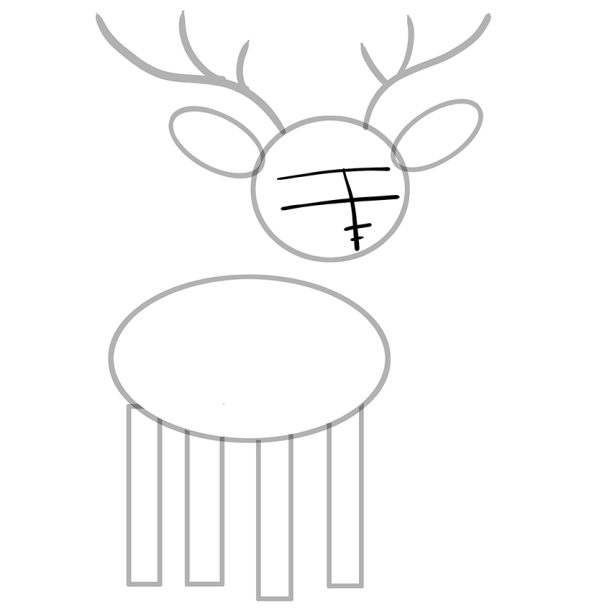 Hirsch zeichnen - In 18 Schritten zur perfekten Zeichnung
