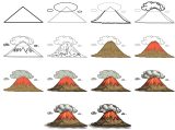 Volcano Drawing - 14 Steps to Sketching Scorching Scenes
