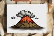 Volcano Drawing - 14 Steps to Sketching Scorching Scenes