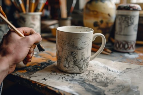 How to Paint Mugs - DIY Mug Makeover